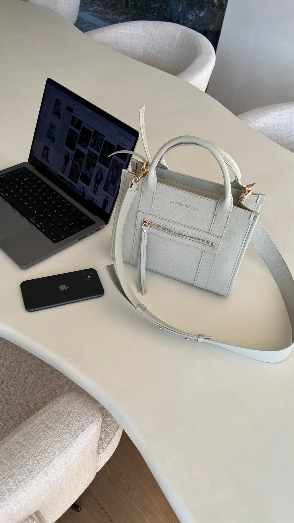 Mini Rosie Bag - Light Grey – DENISE ROOBOL
